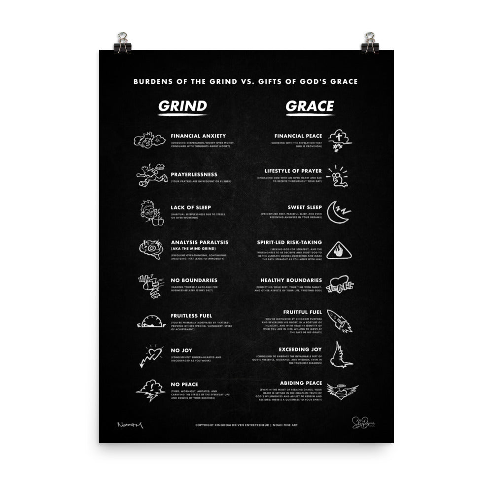 Grace Over Grind Poster – Noah Fine Art